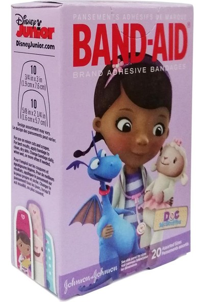 Band Aid Doc Mcstuffins Yara Bandı 20 Adet Karışık Ölçü