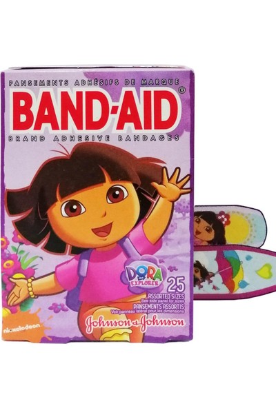 Band Aid Dora Yara Bandı 25 Adet Karışık Ölçü Band Aid Dora Yara Bandı 25 Adet Karışık Ölçü