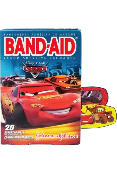 Band Aid Cars Yara Bandı 20 Adet Karışık Ölçü