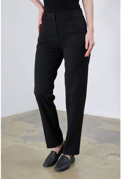 Gusto Boru Paça Pantolon - Siyah