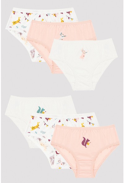 Penti Çok Renkli Kız Çocuk Musical 6lı Slip Külot Penti Çok Renkli Kız Çocuk Musical 6lı Slip Külot