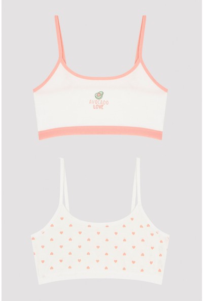 Penti Beyaz Teen Avocado 2li Yarım Atlet