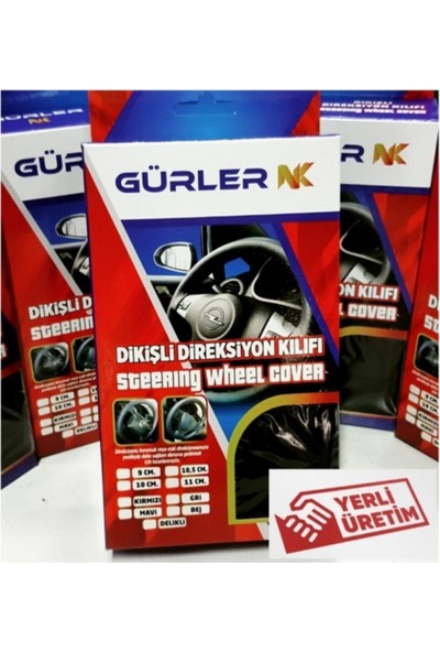 Gürler Oto Aksesuar Bmw E90 Uyumlu Direksiyon Kılıfı Iki Renkli Kırmızı-Siyah