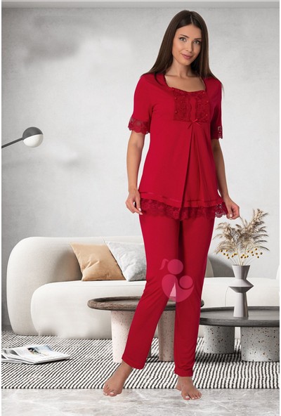 Effort Pijama Effortt Emzirme Özellikli Lohusa Pijama Takımı Effort Pijama Effortt Emzirme Özellikli Lohusa Pijama Takımı