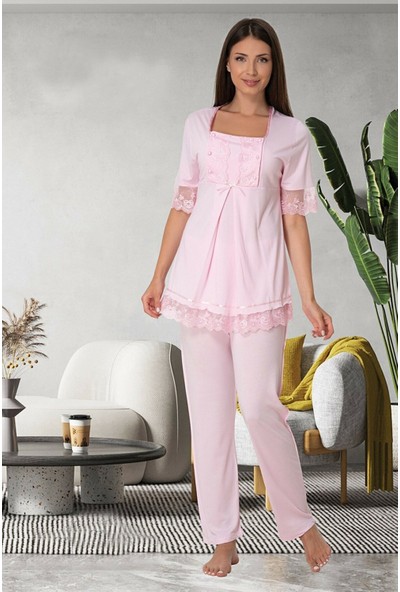 Effort Pijama Effortt Emzirme Özellikli Lohusa Pijama Takımı Effort Pijama Effortt Emzirme Özellikli Lohusa Pijama Takımı