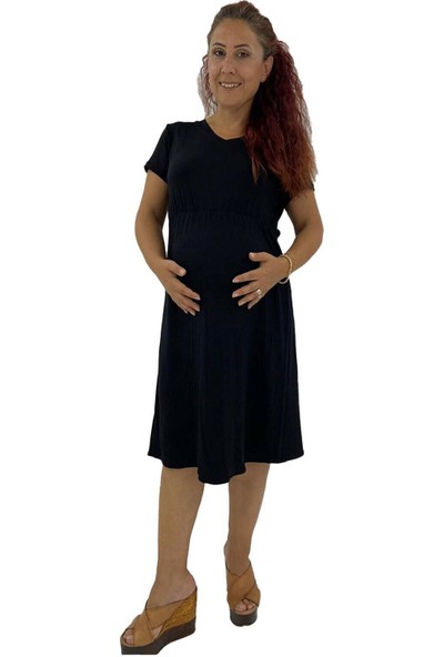 Trendy Endam V Yaka Penye Hamile Elbise Trendy Endam V Yaka Penye Hamile Elbise