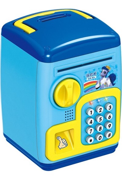 Hediyesahibi Dekoratif Şifreli Parmak Izi Butonlu Kumbara