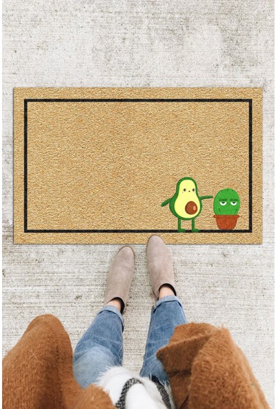 Buket Home Kapı Önü Paspası Dekoratif Kapı Paspası Dış Mekân Paspas Ev Içi Paspası 45X70CM