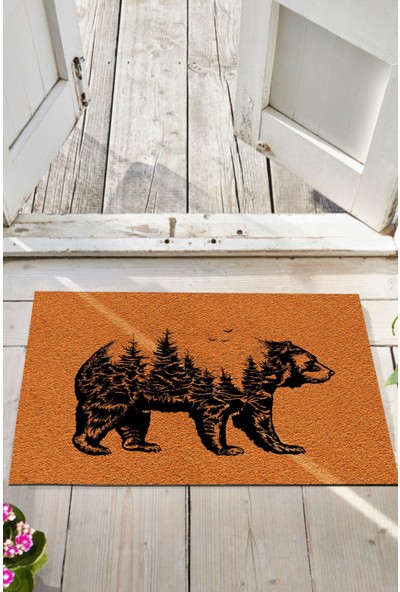 Buket Home Ayı Kapı Önü Paspası Dekoratif Kapı Paspası Dış Mekân Paspas Ev Içi Paspası 45X70CM Buket Home Ayı Kapı Önü Paspası Dekoratif Kapı Paspası Dış Mekân Paspas Ev Içi Paspası 45X70CM