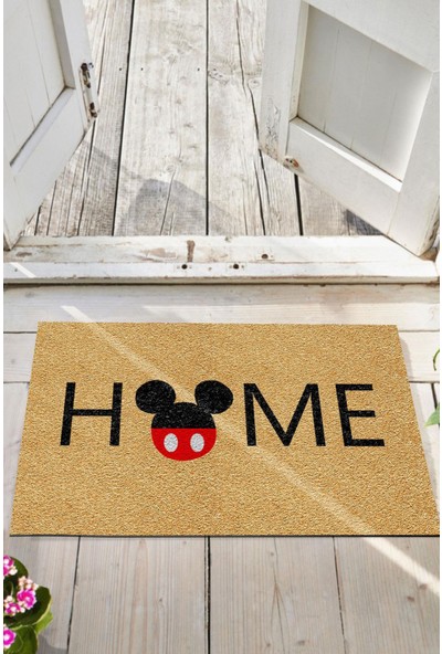 Buket Home Home Kapı Önü Paspası Dekoratif Kapı Paspası Dış Mekân Paspas Ev Içi Paspası 45X70CM