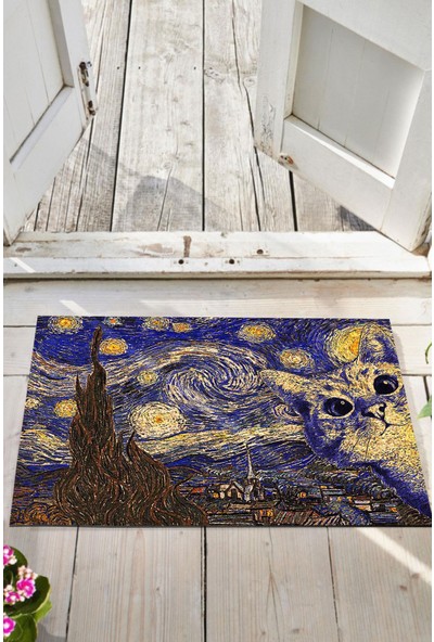 Buket Home Kapı Önü Paspası Dekoratif Kapı Paspası Dış Mekân Paspas Ev Içi Paspası 45X70CM