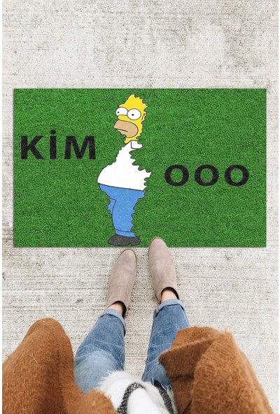 Buket Home Kapı Önü Paspası Dekoratif Kapı Paspası Dış Mekân Paspas Ev Içi Paspası 45X70CM