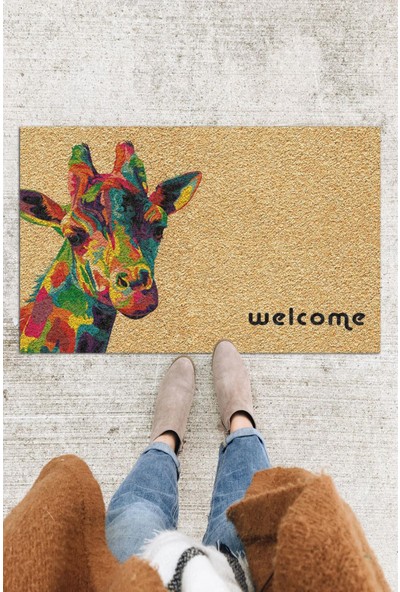 Buket Home Renkli Zebra Kapı Önü Paspası Dekoratif Kapı Paspası Dış Mekân Paspas Ev Içi Paspası 45X70CM Buket Home Renkli Zebra Kapı Önü Paspası Dekoratif Kapı Paspası Dış Mekân Paspas Ev Içi Paspası 45X70CM