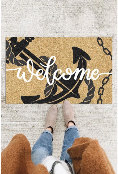 Buket Home Çapa Kapı Önü Paspası Dekoratif Kapı Paspası Dış Mekân Paspas Ev Içi Paspası 45X70CM Buket Home Çapa Kapı Önü Paspası Dekoratif Kapı Paspası Dış Mekân Paspas Ev Içi Paspası 45X70CM