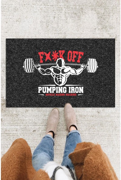 Buket Home No Pain No Gain Kapı Önü Paspası Dekoratif Kapı Paspası Dış Mekân Paspas Ev Içi Paspası 45X70CM Buket Home No Pain No Gain Kapı Önü Paspası Dekoratif Kapı Paspası Dış Mekân Paspas Ev Içi Paspası 45X70CM