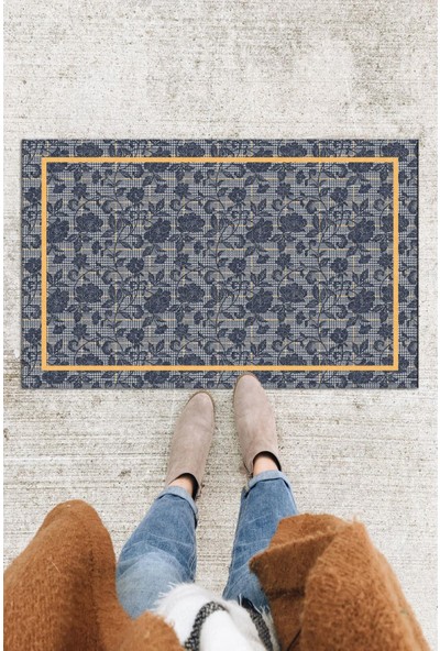 Buket Home Kapı Önü Paspası Dekoratif Kapı Paspası Dış Mekân Paspas Ev Içi Paspası 45X70CM