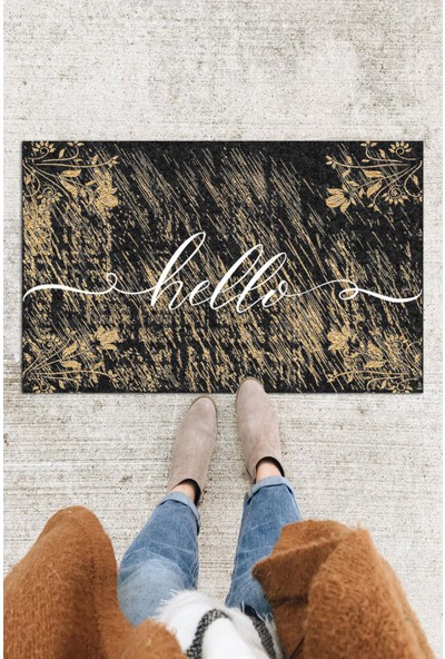 Buket Home Kapı Önü Paspası Dekoratif Kapı Paspası Dış Mekân Paspas Ev Içi Paspası 45X70CM