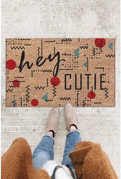 Buket Home Kapı Önü Paspası Dekoratif Kapı Paspası Dış Mekân Paspas Ev Içi Paspası 45X70CM