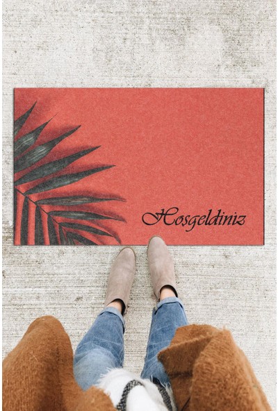 Buket Home Kapı Önü Paspası Dekoratif Kapı Paspası Dış Mekân Paspas Ev Içi Paspası 45X70CM