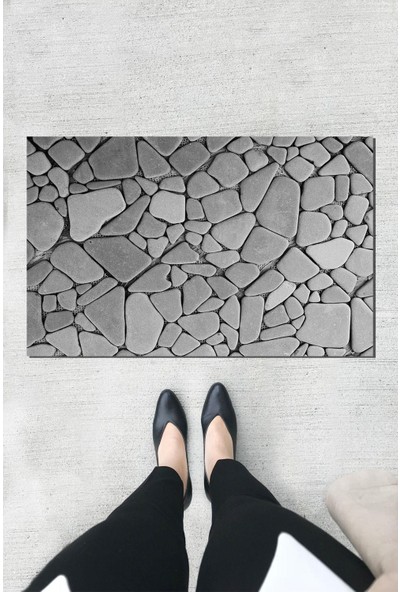 Buket Home Kapı Önü Paspası Dekoratif Kapı Paspası Dış Mekân Paspas Ev Içi Paspası 45X70CM