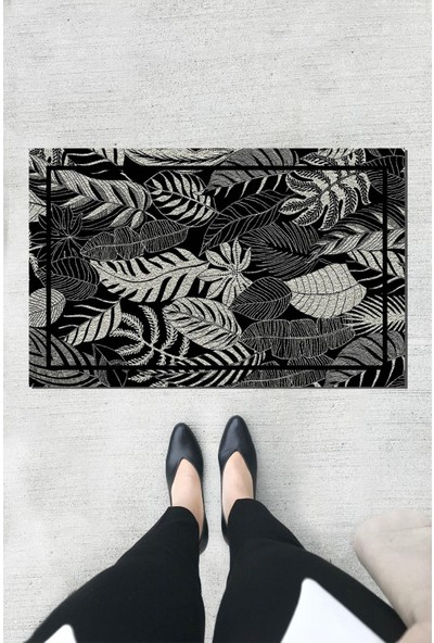 Buket Home Kapı Önü Paspası Dekoratif Kapı Paspası Dış Mekân Paspas Ev Içi Paspası 45X70CM
