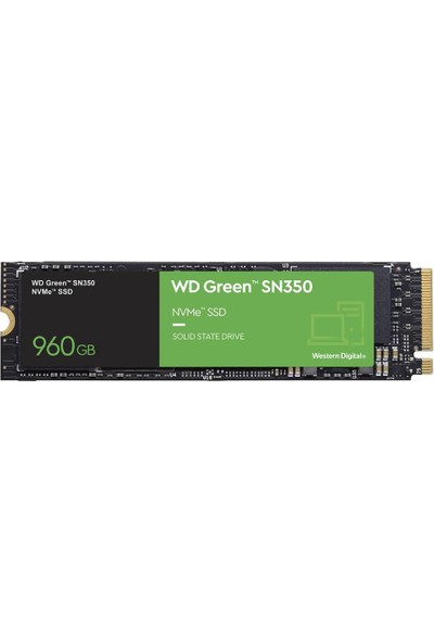WD 960GB Green SN350 960GB 2400 - 900MB/S Sata 3.0 M.2 Pcıe (Nvme) SSD WD 960GB Green SN350 960GB 2400 - 900MB/S Sata 3.0 M.2 Pcıe (Nvme) SSD