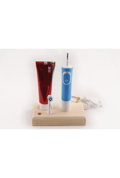 Ahşapkutular Ahşap Şarjlı Diş Fırçası Standı