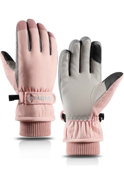 Qualife Kadife Kalınlaştırılmış Su ve Rüzgar Geçirmez Eldivenler (Yurt Dışından)