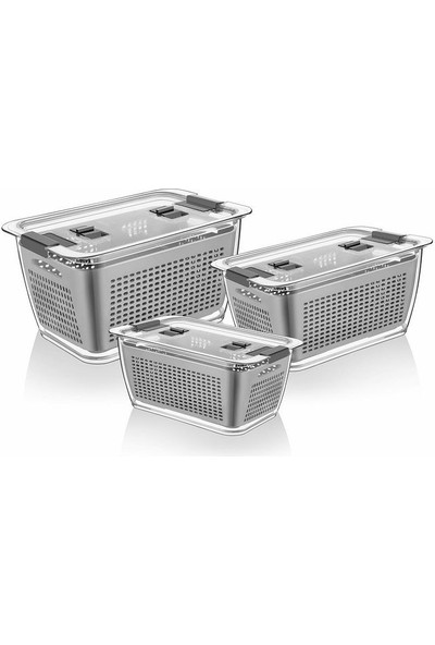 Lossa Süzgeçli ve Bölmeli 3'lü Organizer Set