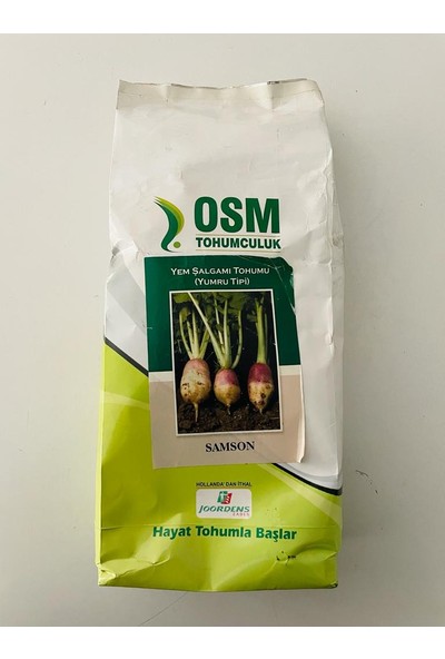 Osm Tohum Yem Şalgamı Tohumu Samson 2 kg Şalgam Tohumu Yemlik