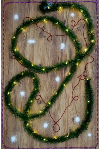 Mirvano 5 Metre Peri Ledli Sarmal Tel Çam Ağacı Garland Süs, Yılbaşı Süsü, Garland, Peri LED Mirvano 5 Metre Peri Ledli Sarmal Tel Çam Ağacı Garland Süs, Yılbaşı Süsü, Garland, Peri LED