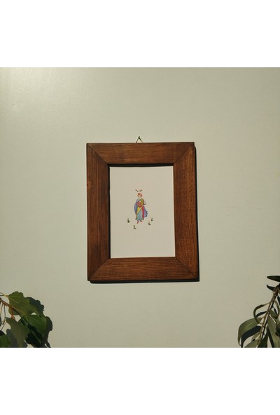 Woody Sofia Ahşap Çerçeveli Ev Dekorasyon Tablosu