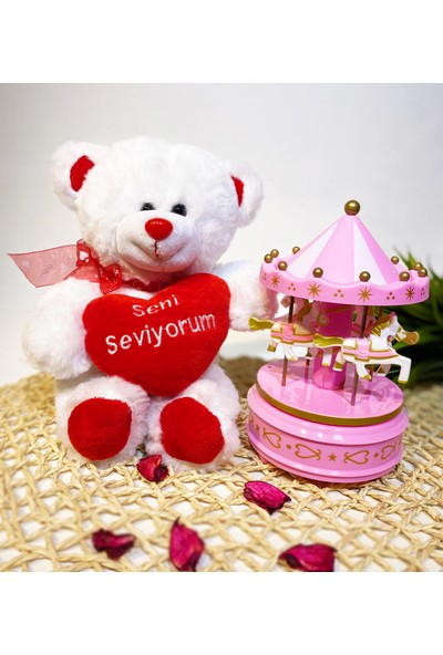 Essa Hediye Essa Armağan 28CM Boyutunda Peluş Seni Seviyorum Ayıcık &pembe Müzikli Atlı Karınca Essa Hediye Essa Armağan 28CM Boyutunda Peluş Seni Seviyorum Ayıcık &pembe Müzikli Atlı Karınca