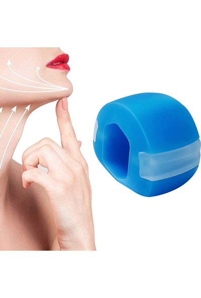 Uniquem Çene Güçlendirici Top Çene Çizgisi Güçlendirici Egzersiz Topu Silikon Boyun Askılı XL50