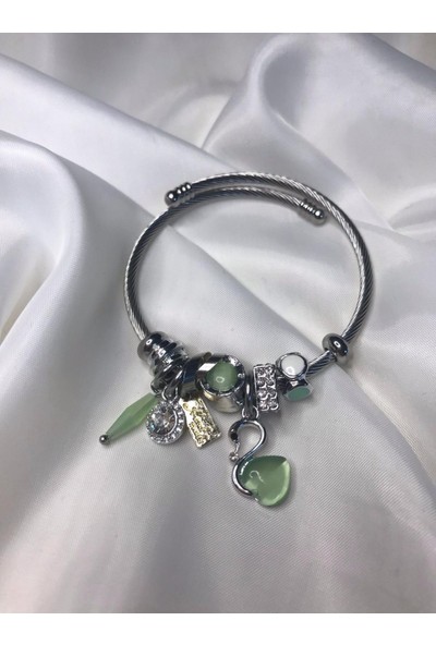 Neny Concept Çelik Pandora Kuğulu Bileklik