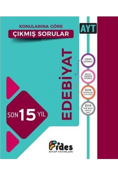 Fides Yayınları 2022 Ayt Edebiyat Son 15 Yıl Konularına Göre Çıkmış Sorular Fides Yayınları 2022 Ayt Edebiyat Son 15 Yıl Konularına Göre Çıkmış Sorular