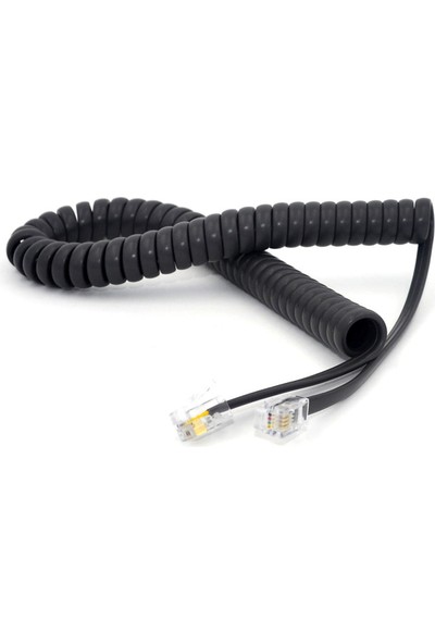 Polaxtor Spiral Telefon Ahize Kablosu Siyah Polaxtor Polaxtor Spiral Telefon Ahize Kablosu Siyah Polaxtor