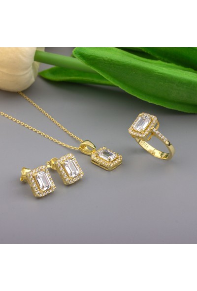 Ala Gümüş 925 Ayar Gümüş Baget Set