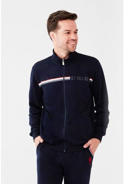 U.s. Polo Assn. 18481 Erkek Lacivert Fermuarlı Eşofman Takım