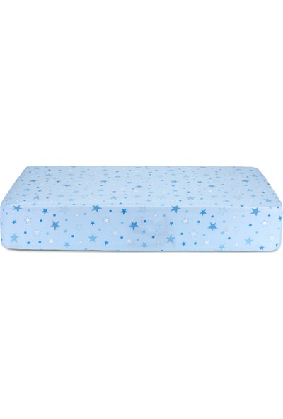Tiny Plans Lastikli Bebek Çarşafı Mavi