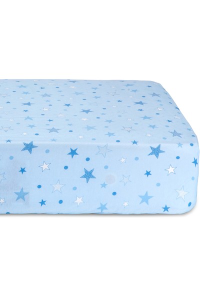 Tiny Plans Lastikli Bebek Çarşafı Mavi