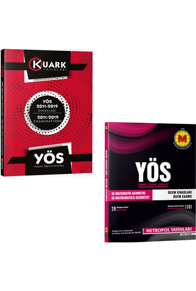 Metropol Yayınları Yös Ösym Deneme Sınav+Çıkmış Sorular 2 Li Metropol Kuark Metropol Yayınları Yös Ösym Deneme Sınav+Çıkmış Sorular 2 Li Metropol Kuark