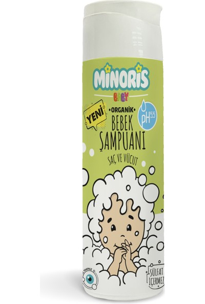 Minoris Baby Organik Saç ve Vücut Şampuanı 200ML