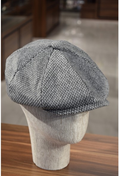 Göksu Şapka Kışlık Kasket Ingiliz Stili Peaky Blinders Newsboy Trend 8 Parça Kasket Gri Noktalı Göksu Şapka Kışlık Kasket Ingiliz Stili Peaky Blinders Newsboy Trend 8 Parça Kasket Gri Noktalı