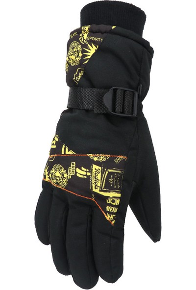 Qualife Kadife Kalınlaştırılmış Su ve Rüzgar Geçirmez Eldivenler (Yurt Dışından)