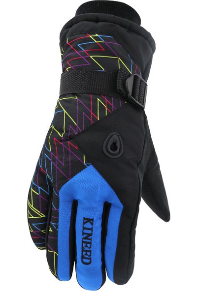 Qualife Kadife Kalınlaştırılmış Su ve Rüzgar Geçirmez Eldivenler (Yurt Dışından)