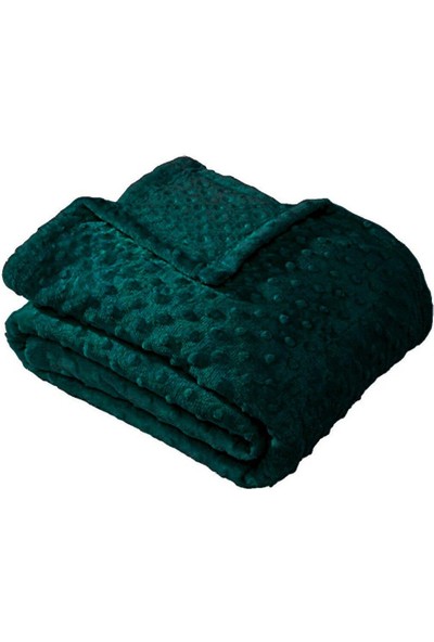 Merinos Pearl Tomurcuk Battaniye Tek Kişilik Petrol Yeşili