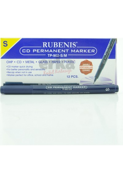 Rubenis Asetat Kalem Mavi S 12 Adet