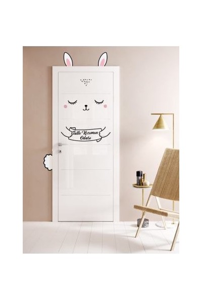 VegaDekor Tavşancık Kapı Sticker - Tatlı Kızımın Odası VegaDekor Tavşancık Kapı Sticker - Tatlı Kızımın Odası