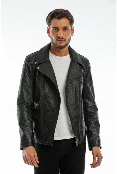 Dericlass Jordan Siyah Jumbo Hakiki Deri Mont Erkek Dericlass Jordan Siyah Jumbo Hakiki Deri Mont Erkek
